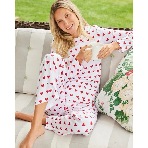 LAKE | Intimates & Sleepwear | Lake Pajamas Pima Cotton Crew Longlong ...